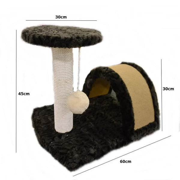 Cat Scratch Post Single Pole Round Top With Curve Scratcher ...